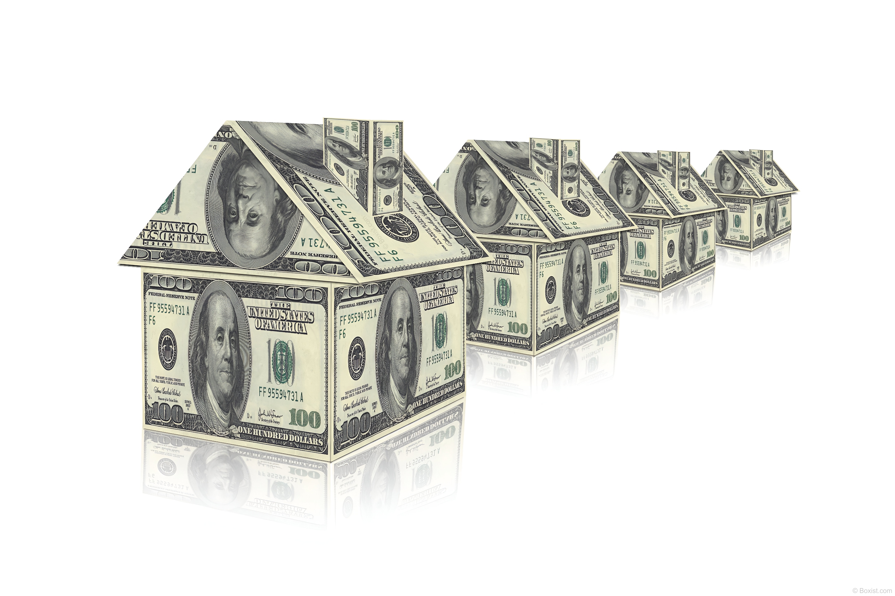 Money Dollars Houses / Stock Photo - Sam Mugraby's Photography Portfolio