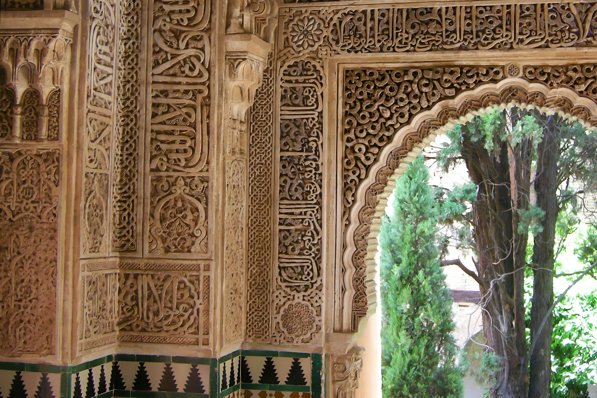 Wall Artwork And Window In Alhambra Granada / Stock Photo - Sam Mugraby ...